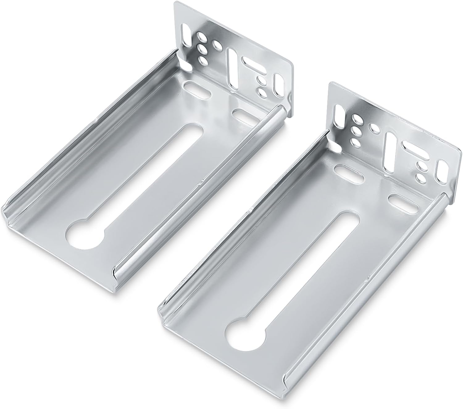 homdiy 2 Pairs Silver Rear Mounting Brackets for Soft Close and Basic ...