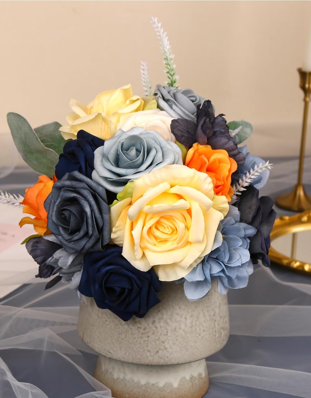 Navy Yellow Centerpieces 55 Best Wedding Centerpiece Ideas For Every