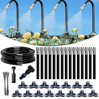 Amazon.com : iToolMax 360° Adjustable Drip Irrigation System, 49FT ...