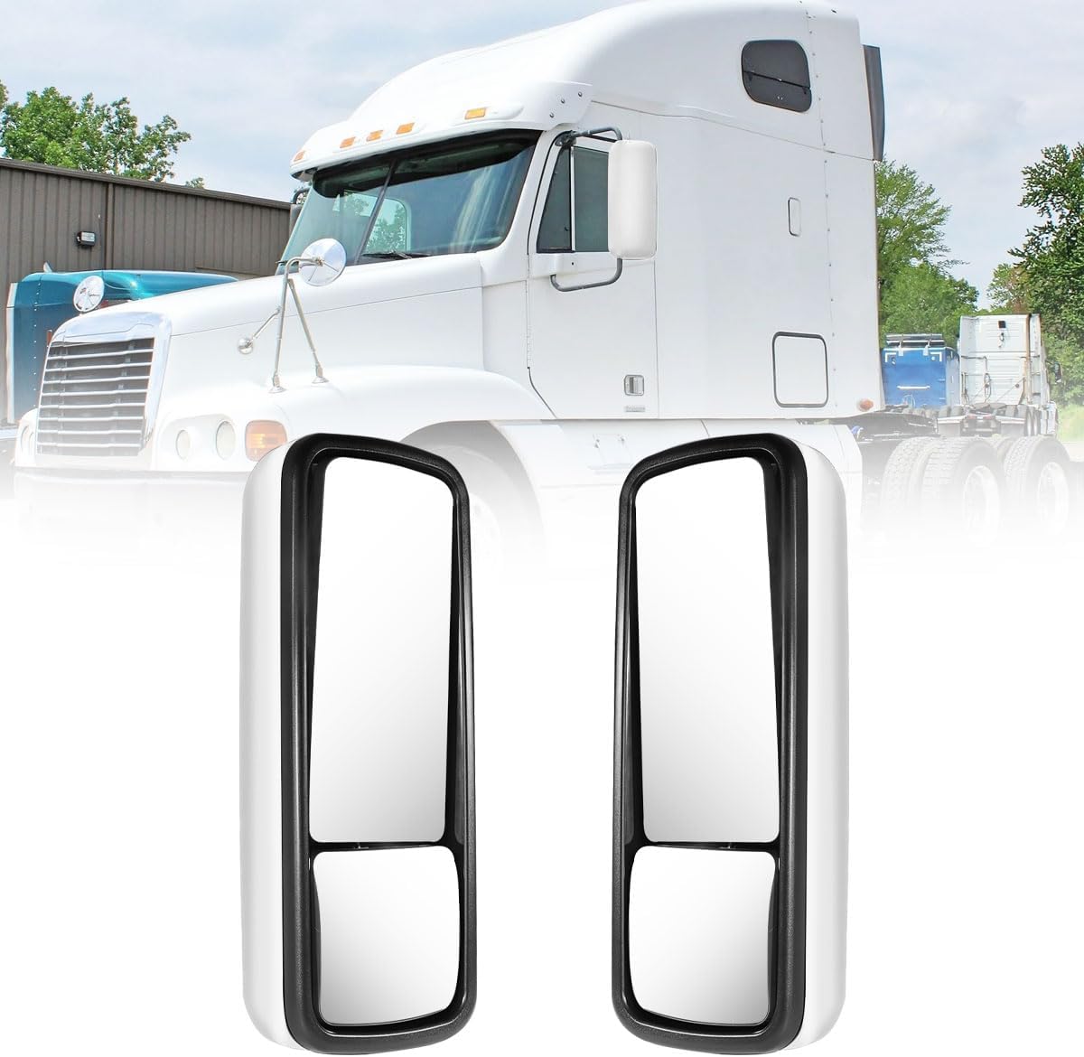 Amazon.com: Chrome Door Main Mirror Replacement for Freightliner M2 ...