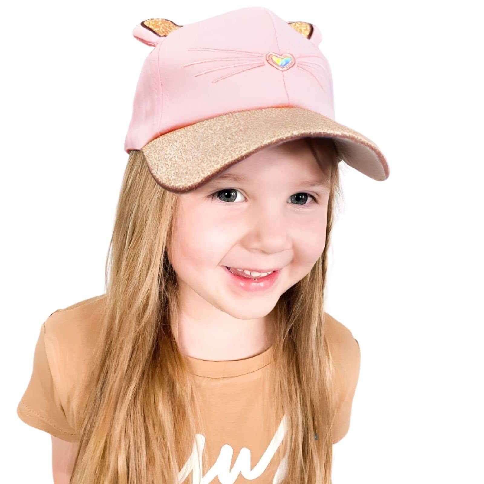 Snapklik.com : Accsa Kids Baseball Cap For Girls Cute Cat Trucker Hat ...