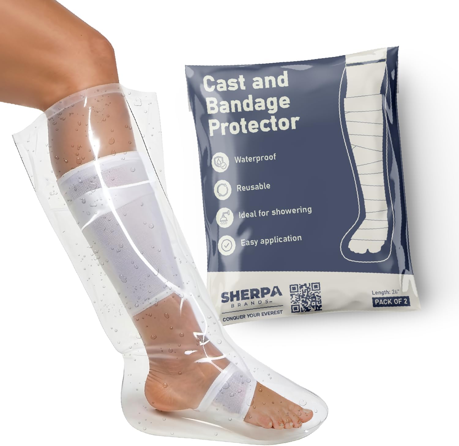 Amazon.com: NITTIID Waterproof Cast Covers for Shower Leg Watertight ...