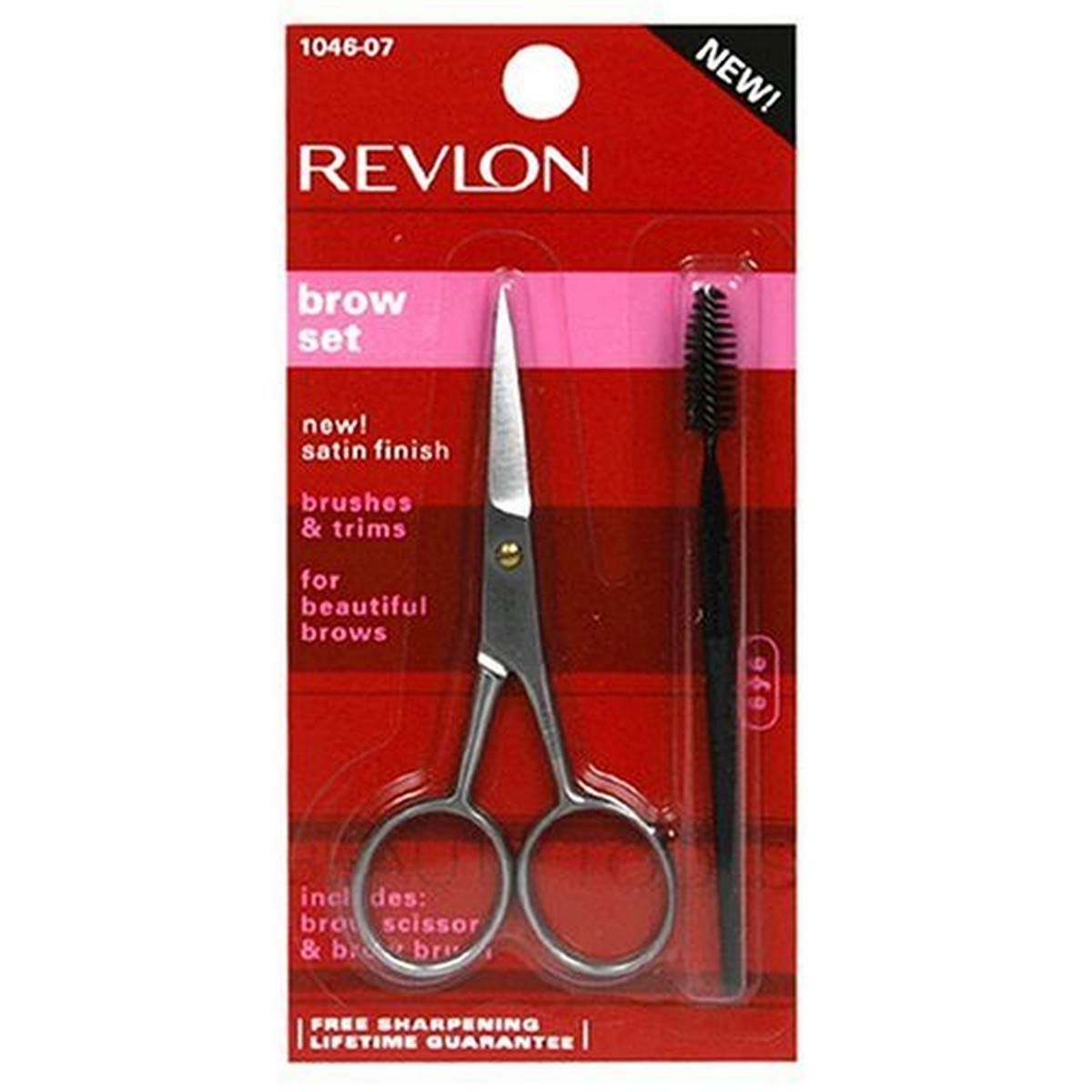 Amazon.com: Revlon Brow Shaping Scissor and Brush 2 Pc Set : Beauty ...