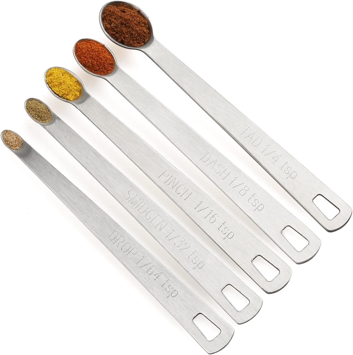 Amazon.com: Mini Measuring Spoons Set Heavy Duty Stainless Steel ...