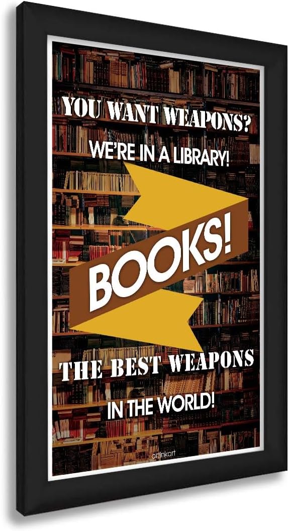 ArtinKart- Books Poster for Library School Study Room Motivational ...