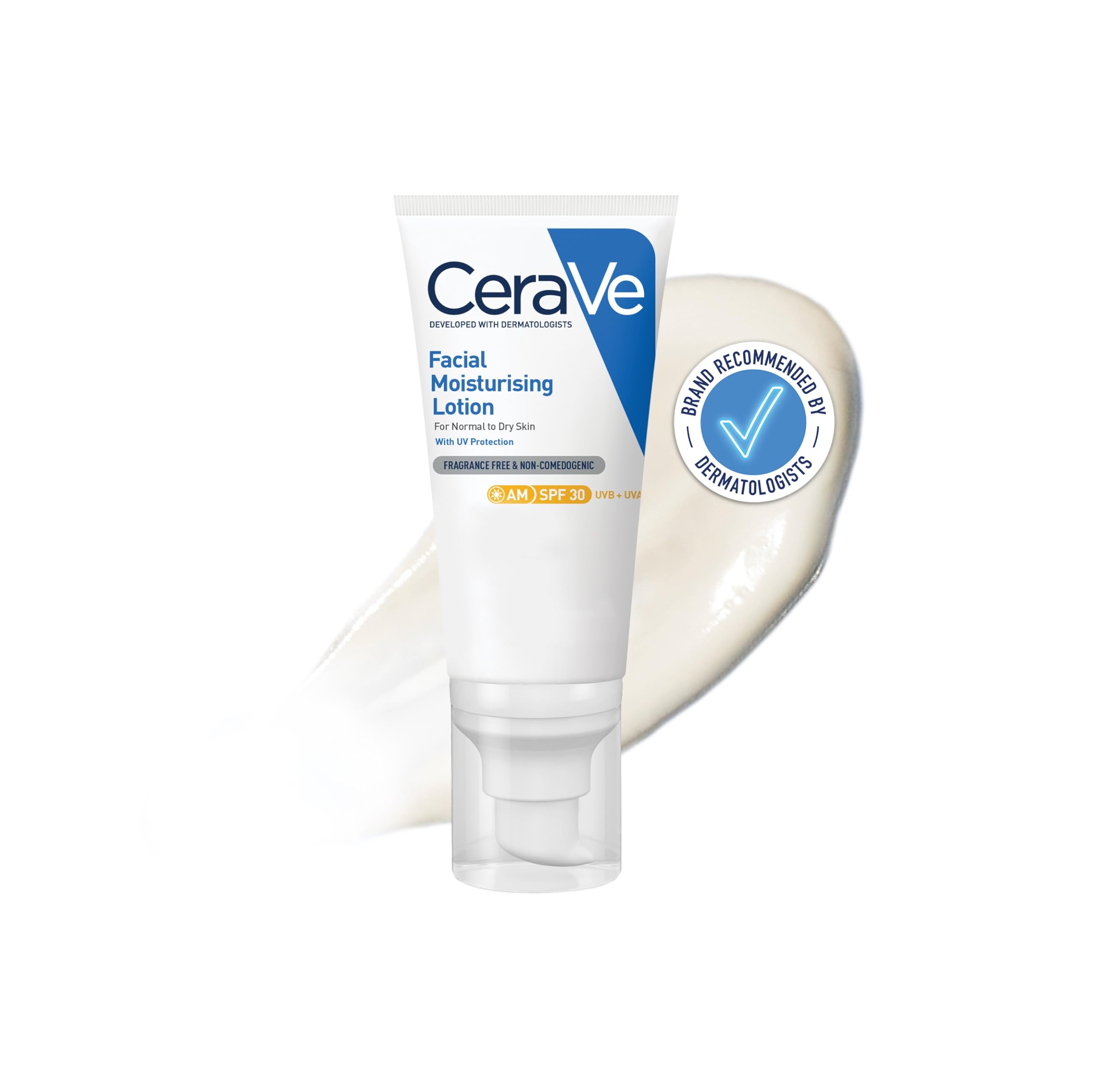 CeraVe AM Facial Moisturising Lotion SPF30 with Ceramides for Normal to ...