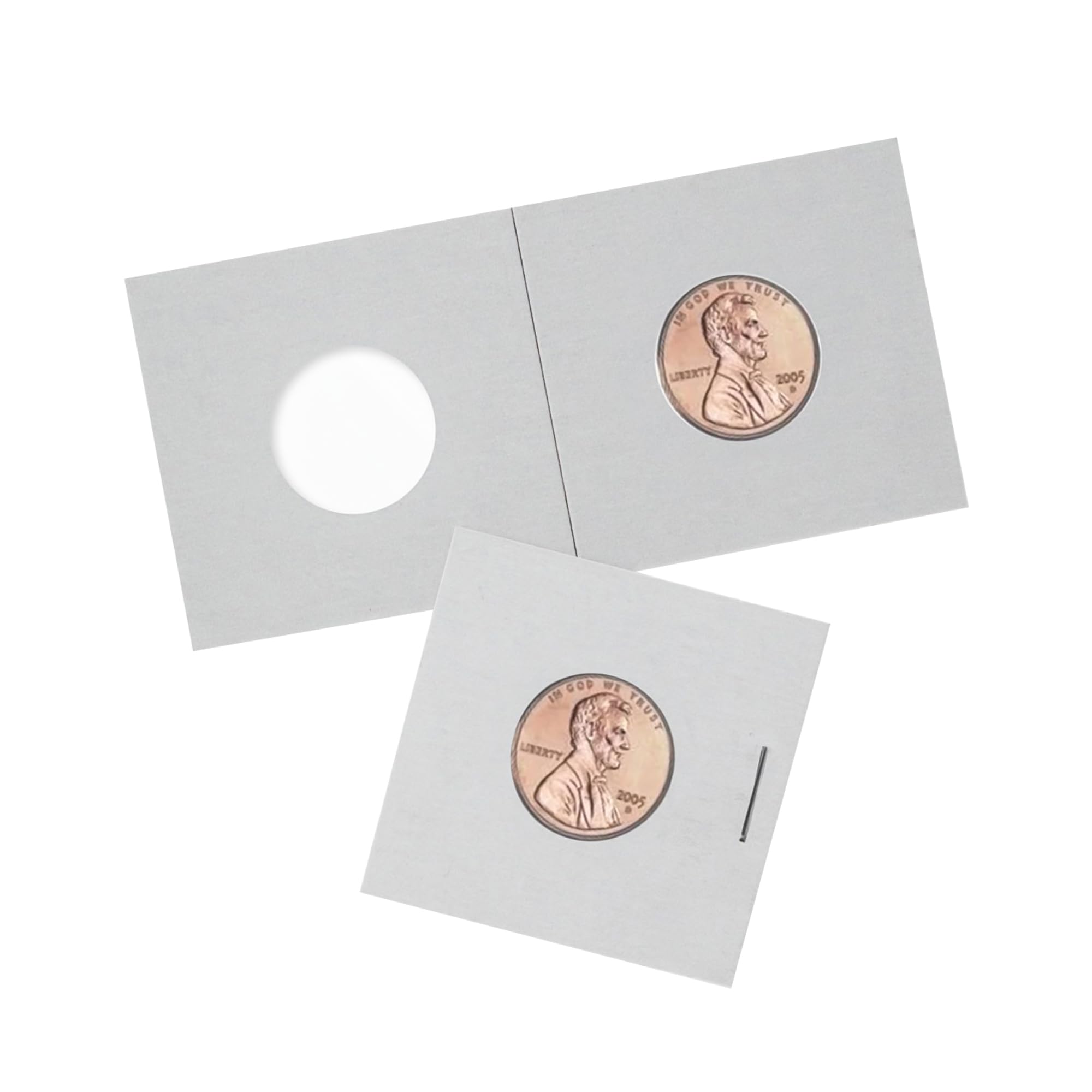 Amazon.com: BCW Premium 2x2 Penny Size Coin Holders - Pack of 100 Fold ...