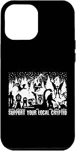 Amazon.com: iPhone 14 Plus Cryptids Funny Bigfoot Mothman Dogman Monsters Cryptozoology Case ...