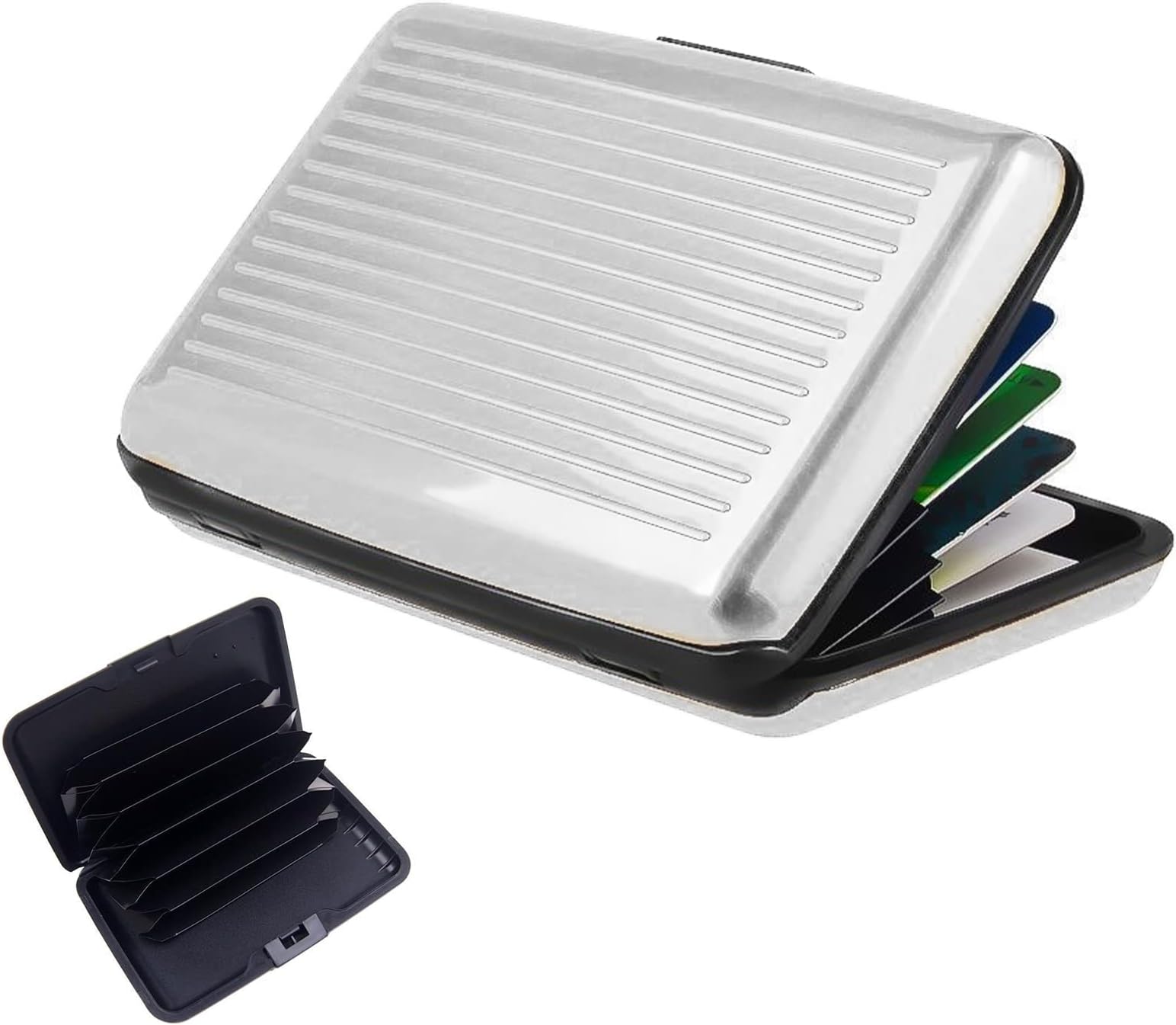 JeoPoom Porte Carte de Crédit en Aluminium, Porte Cartes Anti-RFID, 6 ...