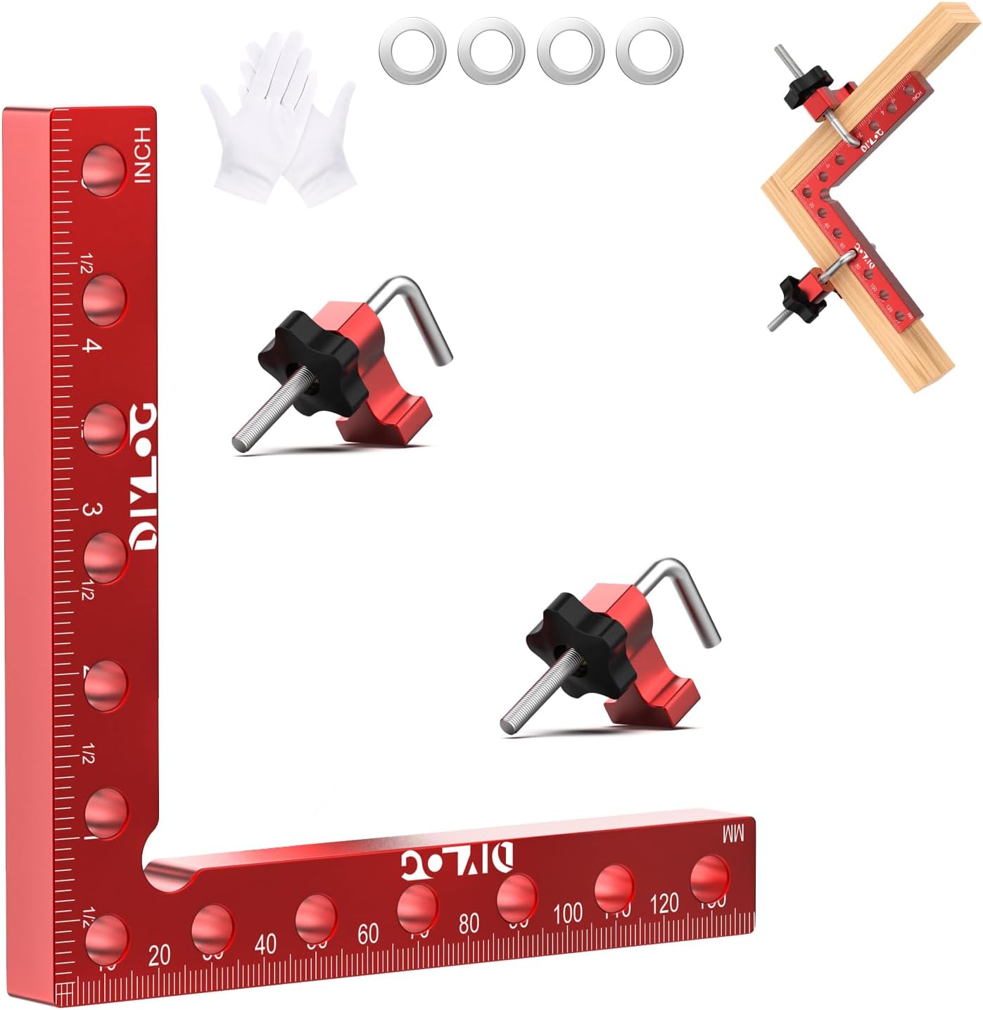 DIYLOG Corner Clamp for Woodworking, 90 Degree Clamp, Corner Clamp ...