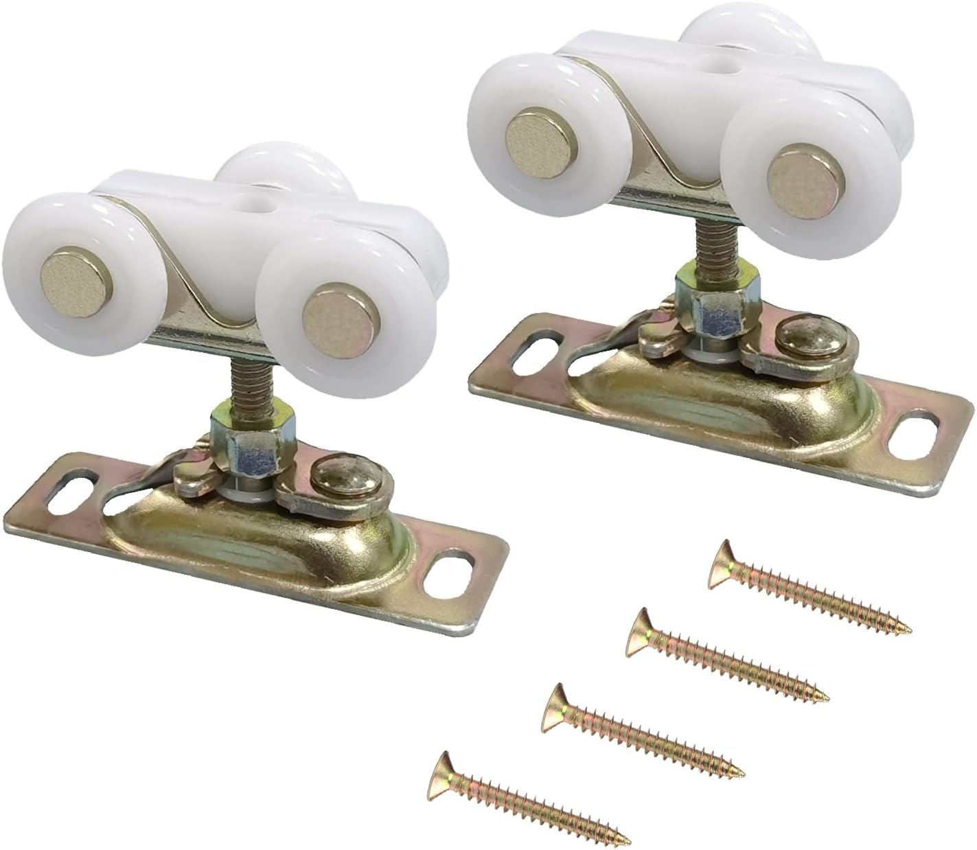 Amazon.com: DIYHD Bypass Pocket Door Sliding Roller Set,3-Wheel Ball ...