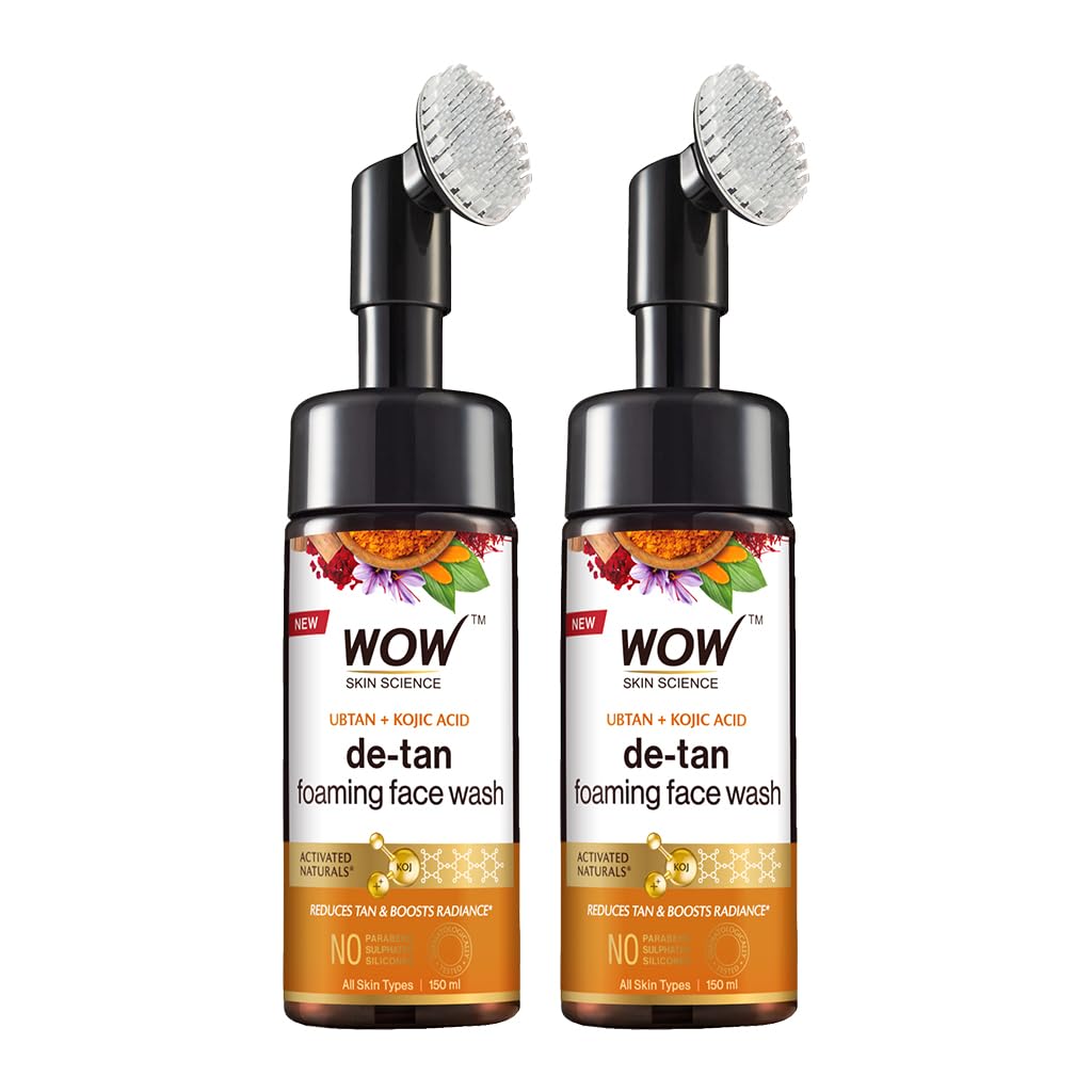 WOW Skin Science Ubtan Foaming Face Wash|Built in Brush for Deep ...