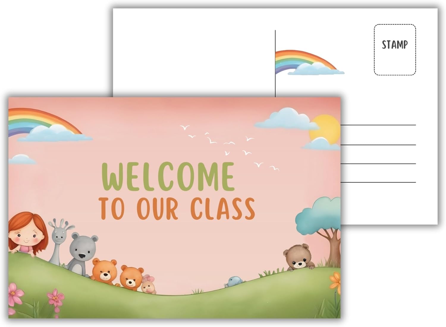 Mie Creations 50 Welcome to Class Postcards for Students, 4x6 inch ...