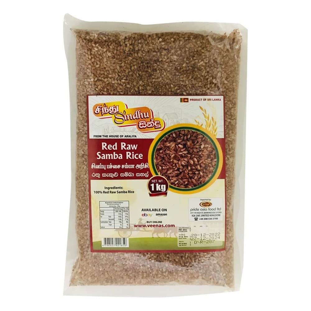 Buy Sindhu Red Raw Samba Rice 1KG | Samba Rice | Easy Cook | y Rice ...