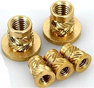 Amazon.co.jp: Nut Insert, Lead Rivet Knurled Flange Copper Nut Thread ...