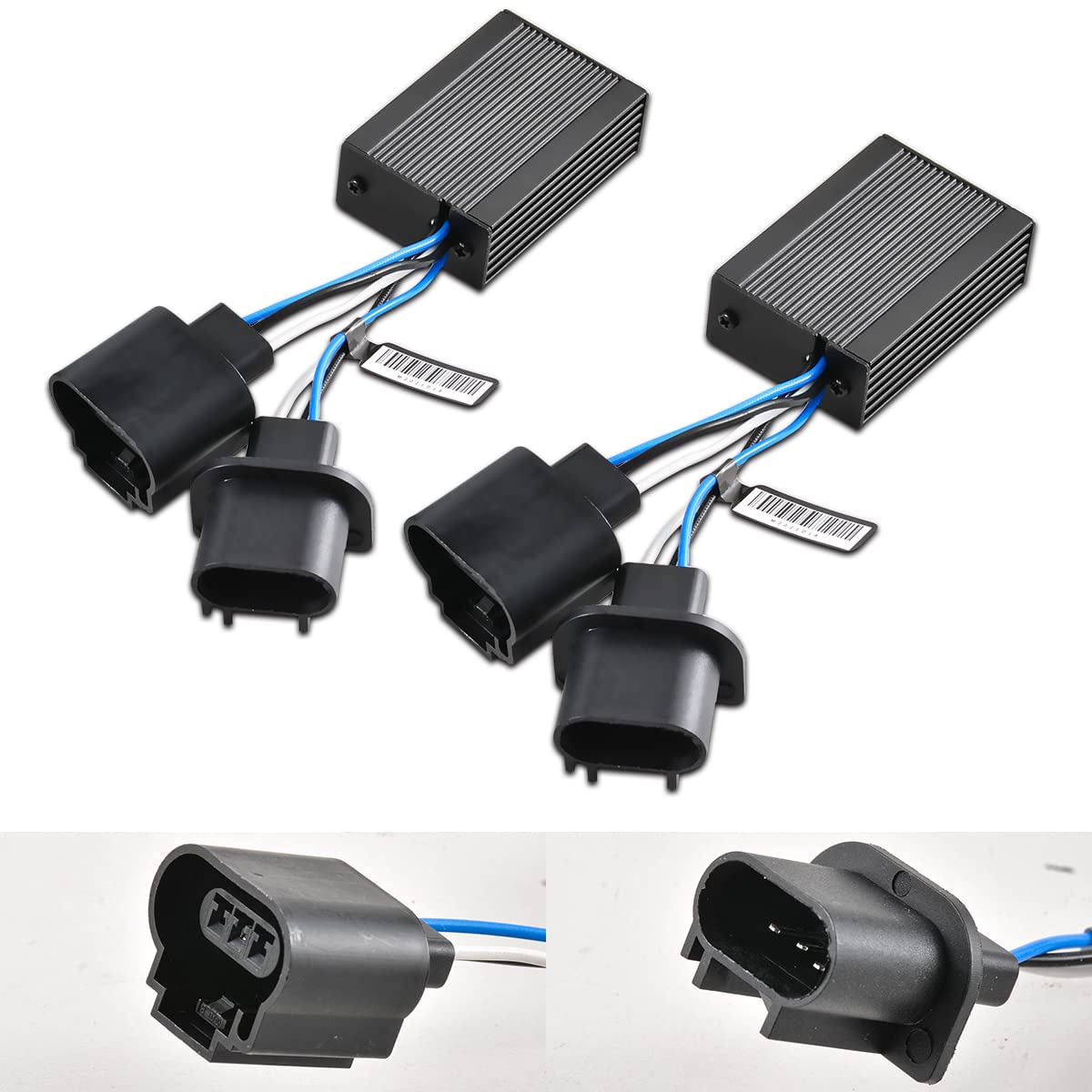 Buy H13 9008 Led Headlight Decoder, OUSHI H13 Canbus Resistor Anti ...