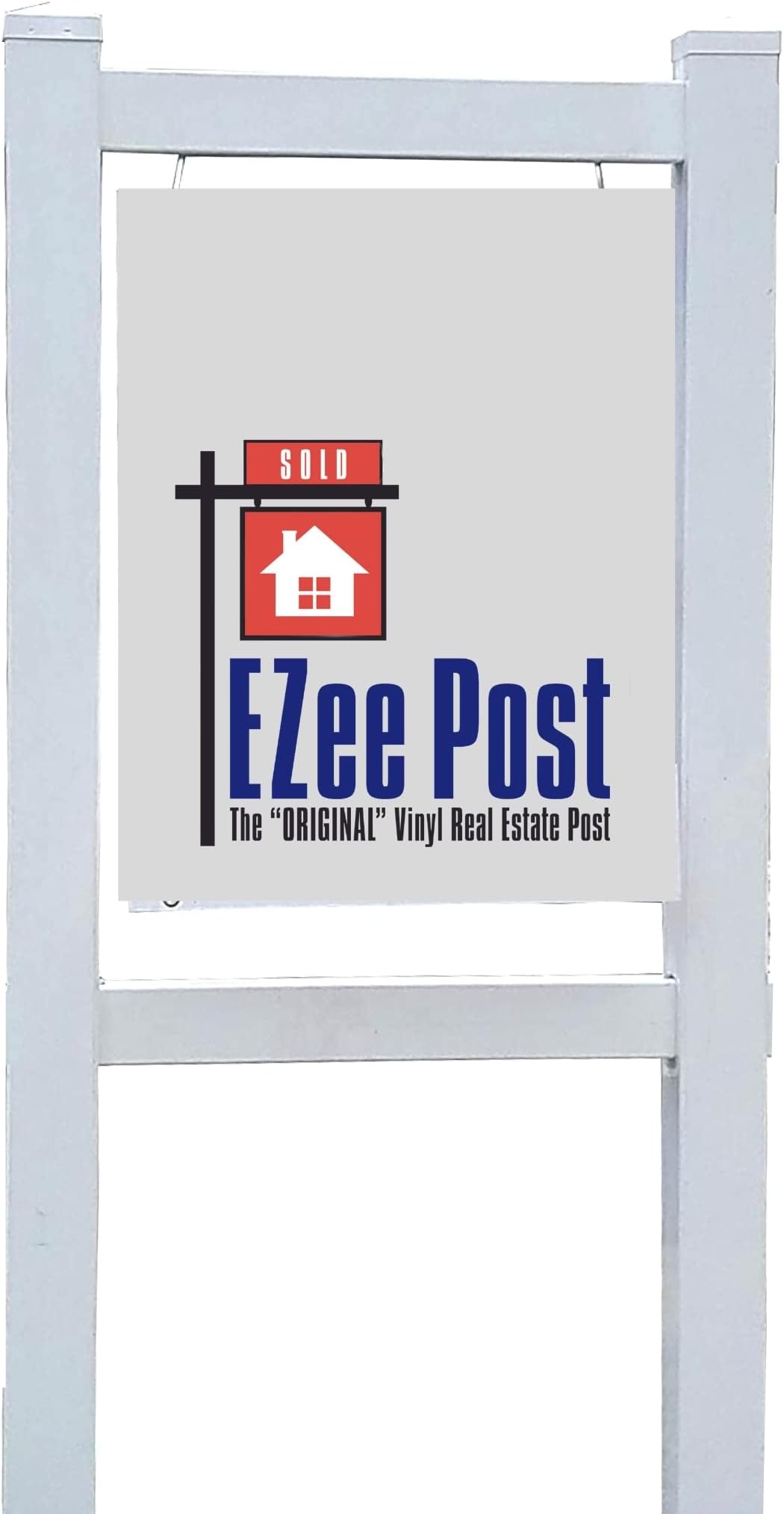 Amazon.com : Real Estate Sign Post-Double Posts 2 Cross Arms 2 Metal ...