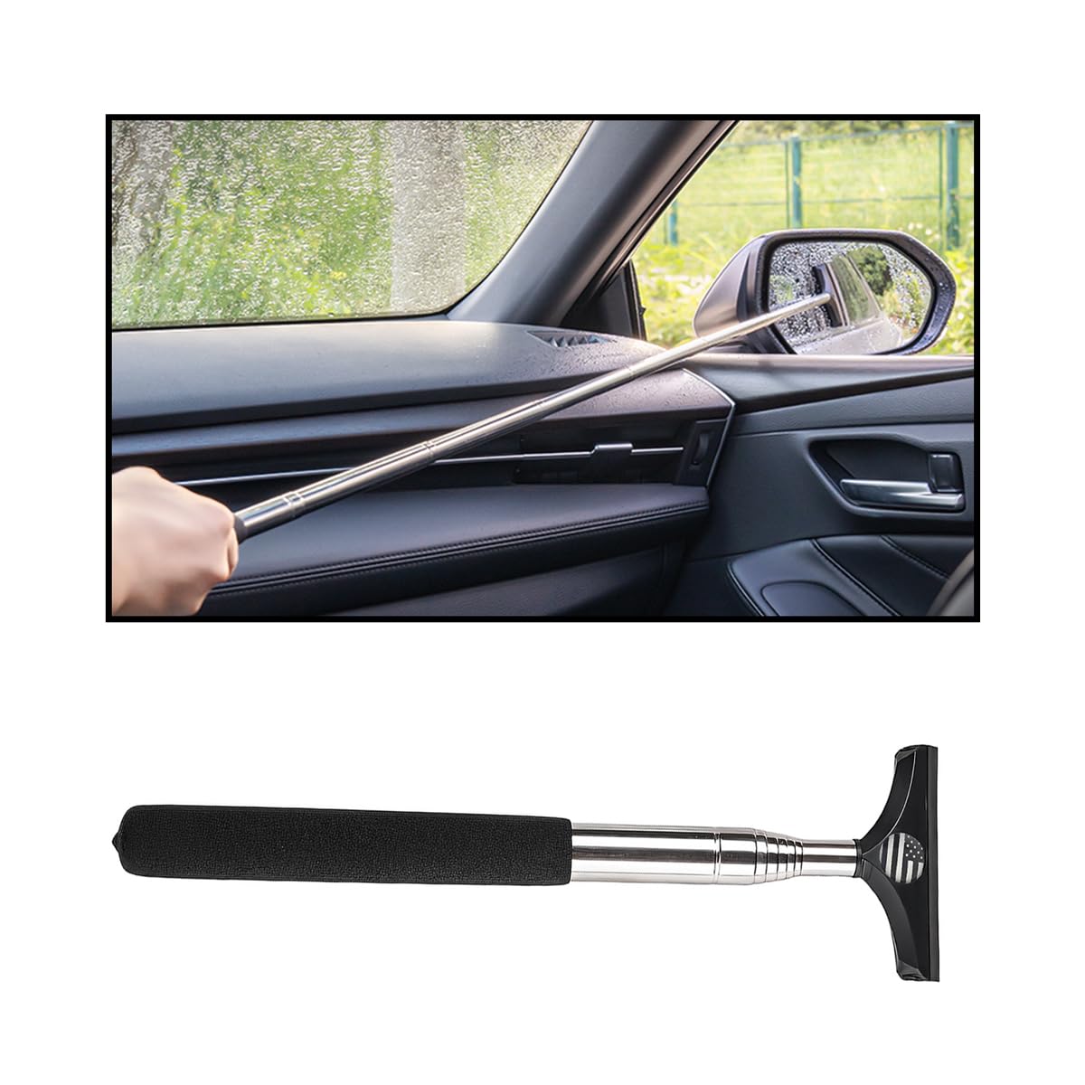 Amazon.com: Osilly Car Rearview Mirror Wiper, Telescopic Squeegee for ...
