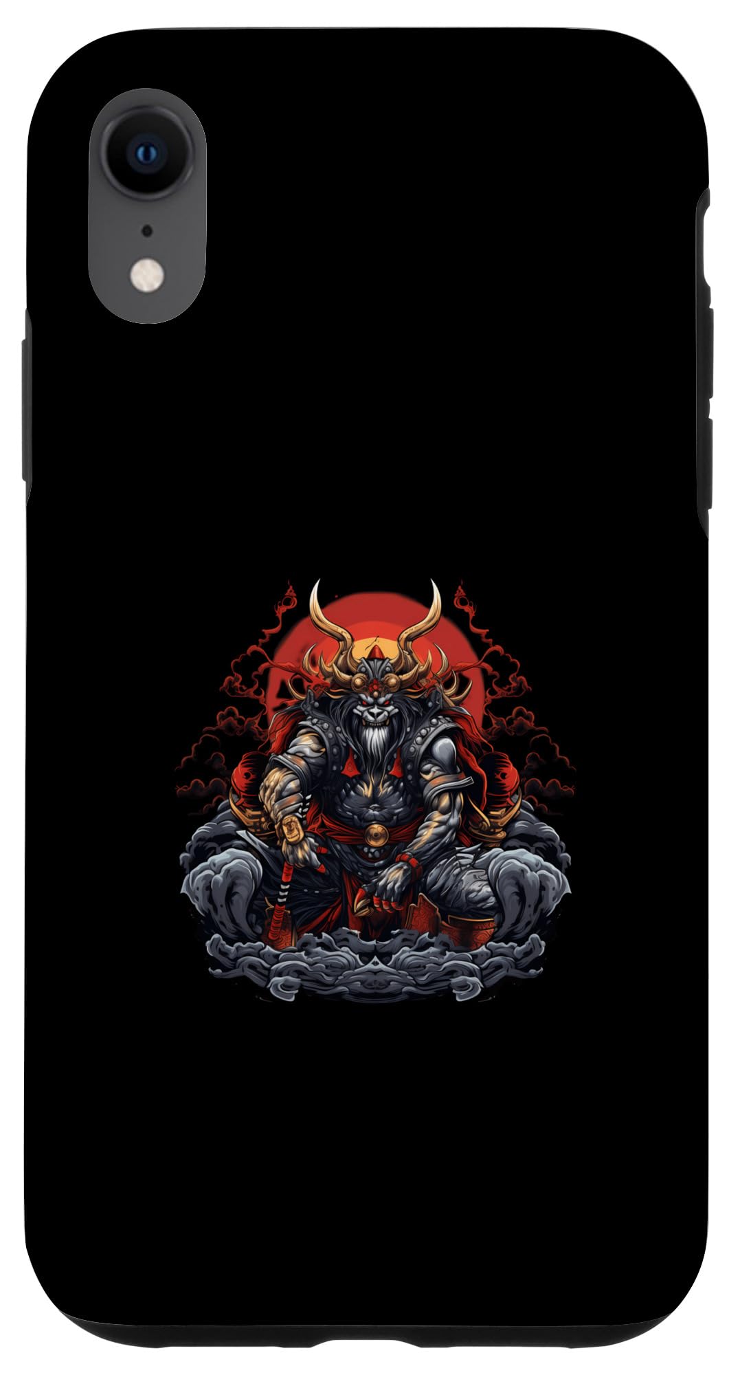 Amazon.com: iPhone XR Japanese Oni Akuma Mask Demon Bushido Samurai ...
