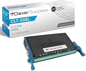 Amazon.com: CS Compatible Toner Cartridge Replacement for Samsung CLT-508L CLT-C508L Cyan CLP ...