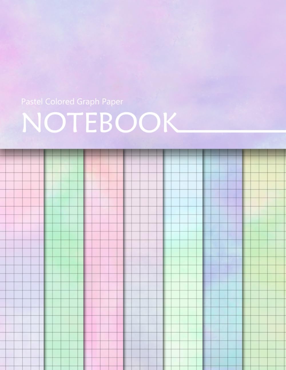 Pastel Colored Graph Paper Notebook: Colorful Graph Paper Pad With ...