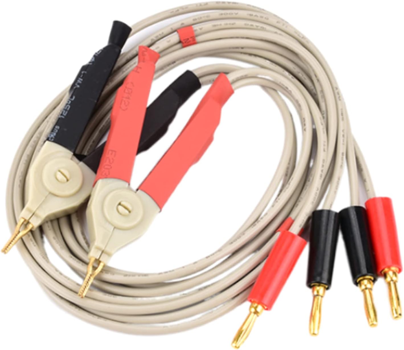 Amazon.co.jp: 4 Wire Probe Silicone Banana Connector Multimeter Test ...