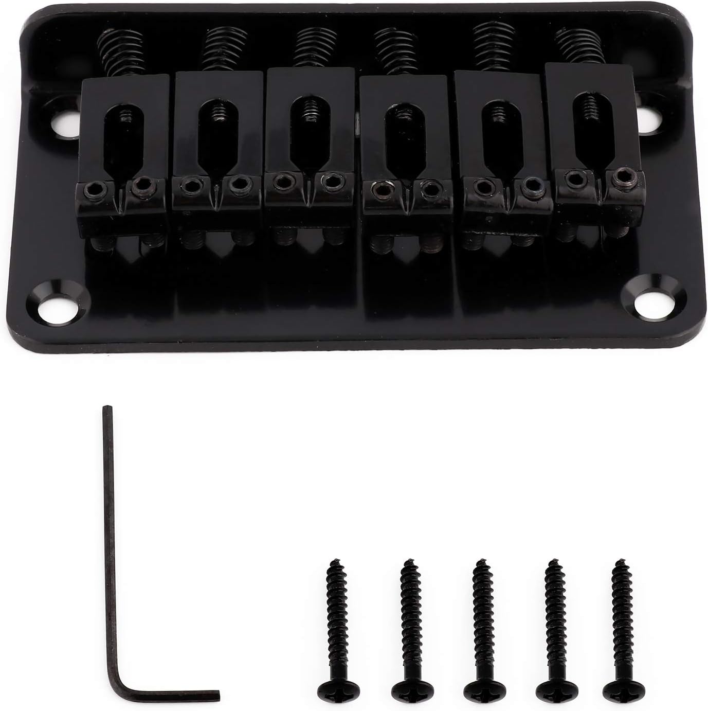 Amazon.com: Metallor Guitar Bridge Tailpiece Fixed Hardtail Saddle ...