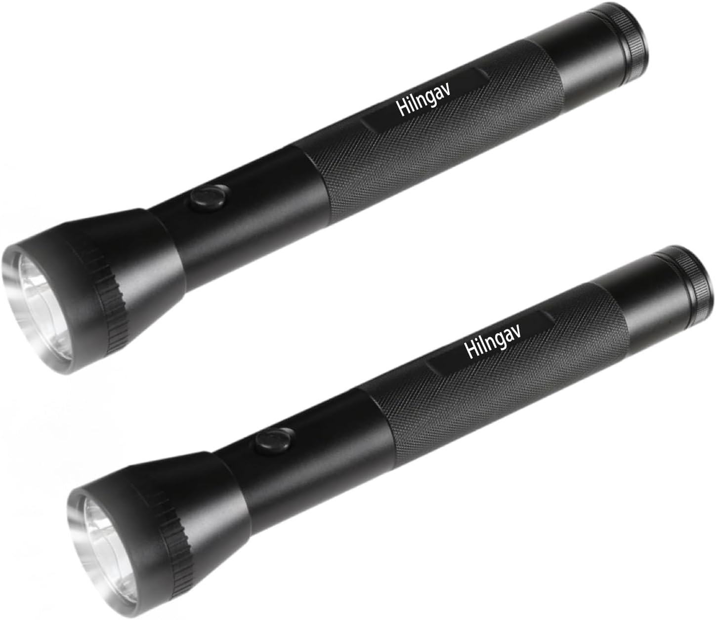 Hilngav Heavy Duty 3-Cell D Battery LED Big Flashlights, Single Mode ...