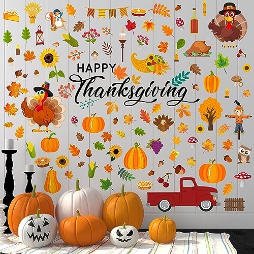 Amazon.com: Tree Wall Stickers,Leaf Wall Stickers Fall Maple Leaf ...