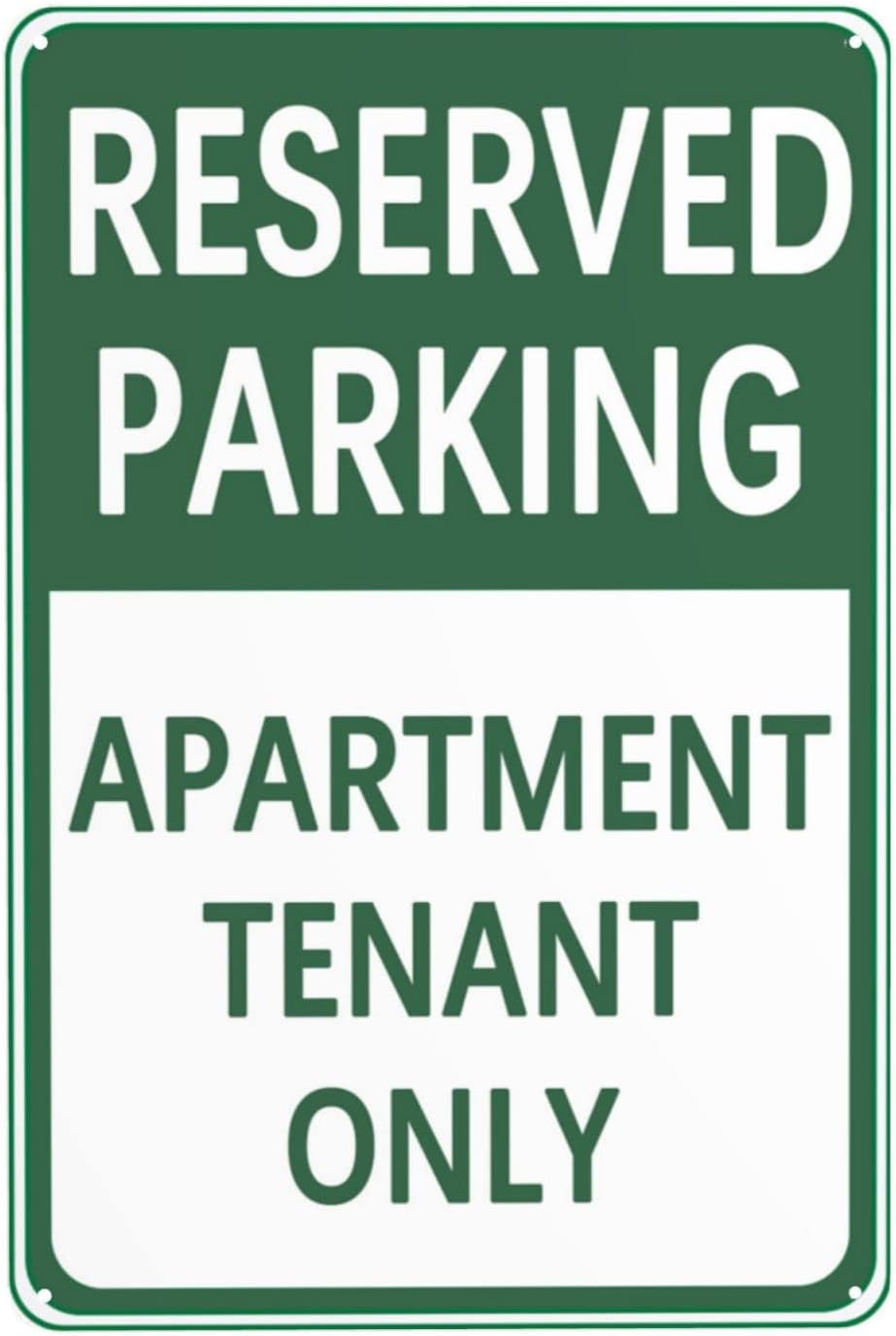 Amazon.com : Street Sign Warning Plaque Reserved Parking Apartment ...