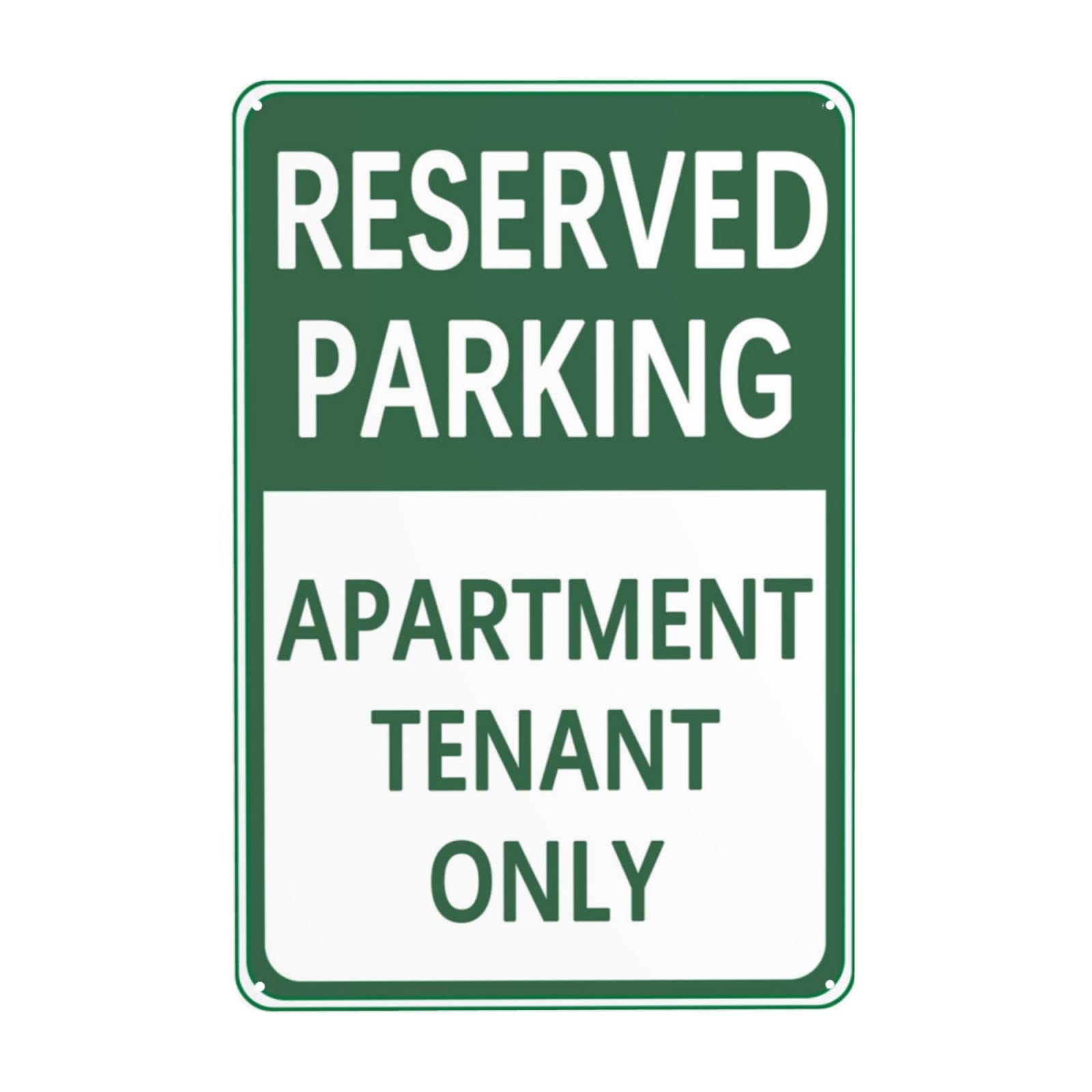 Amazon.com : Street Sign Warning Plaque Reserved Parking Apartment ...
