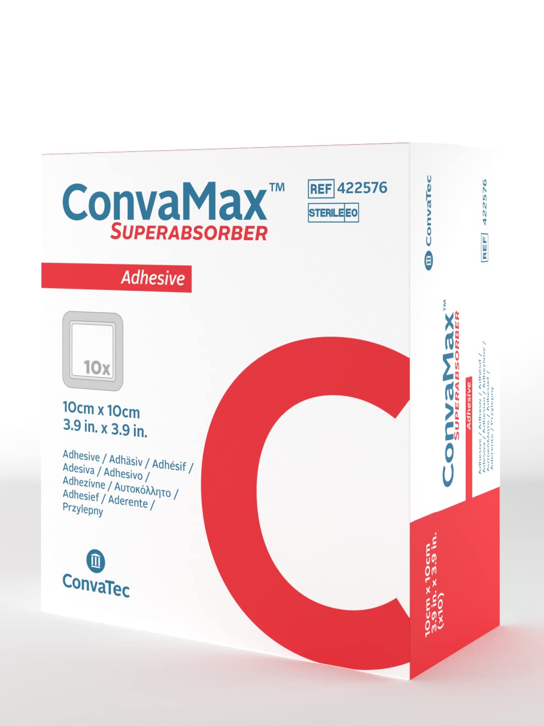 Amazon.com: ConvaMax Superabsorber Adhesive Dressing 4"x4" Soft ...