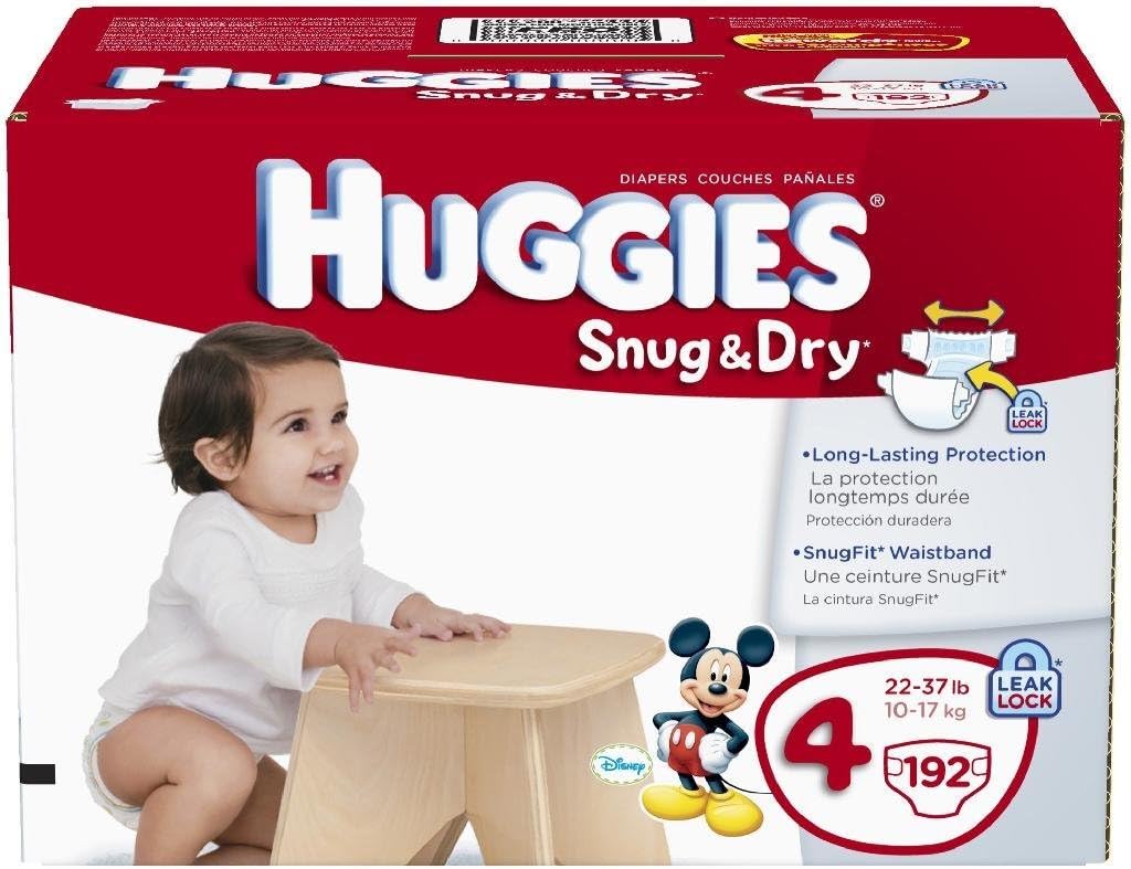 Amazon.com: Huggies Plus Diapers, Size 4, 174 Count : Baby
