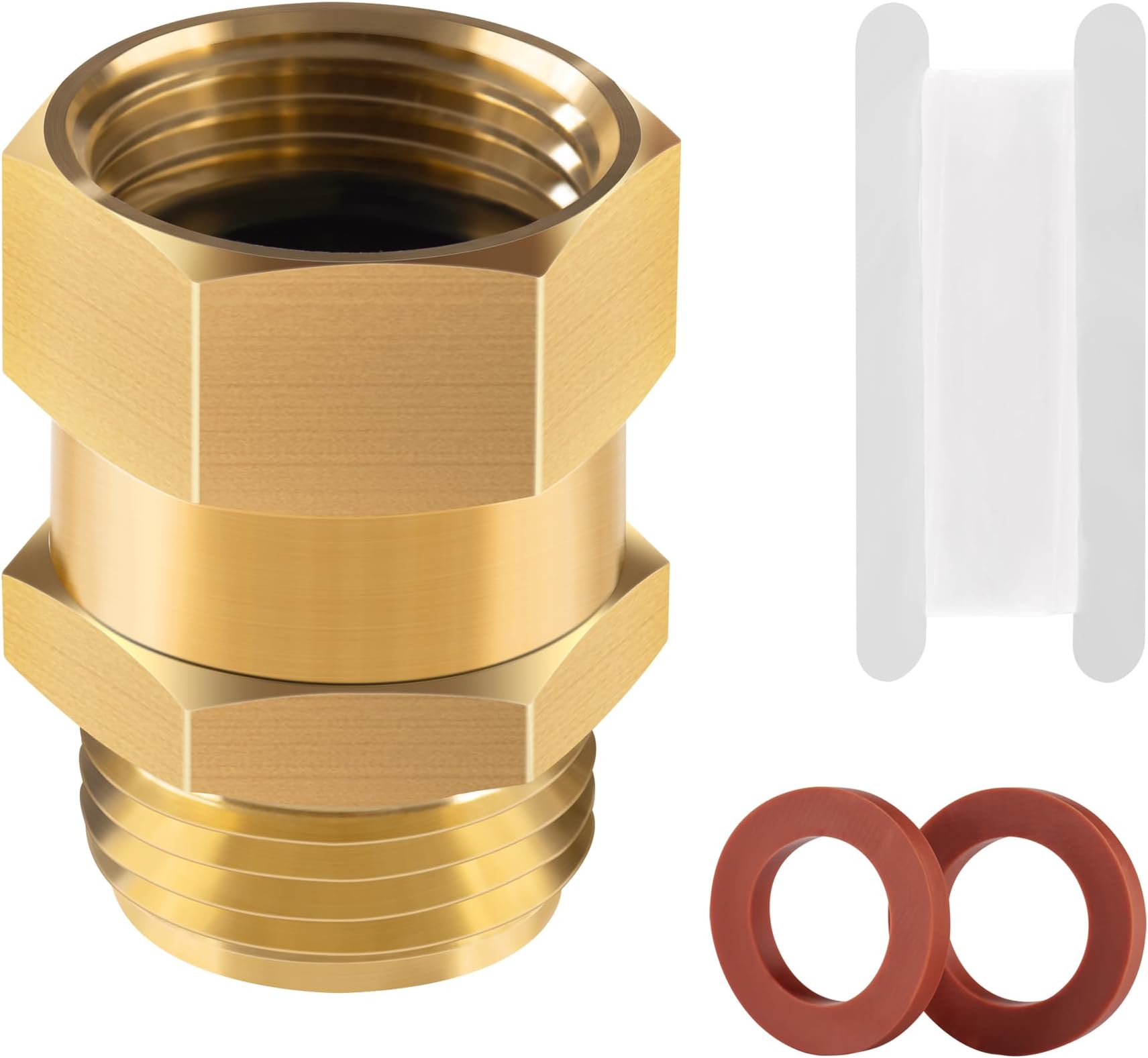 Amazon.com: Brass Garden Hose Swivel Connector,3/4" GHT Brass Garden ...