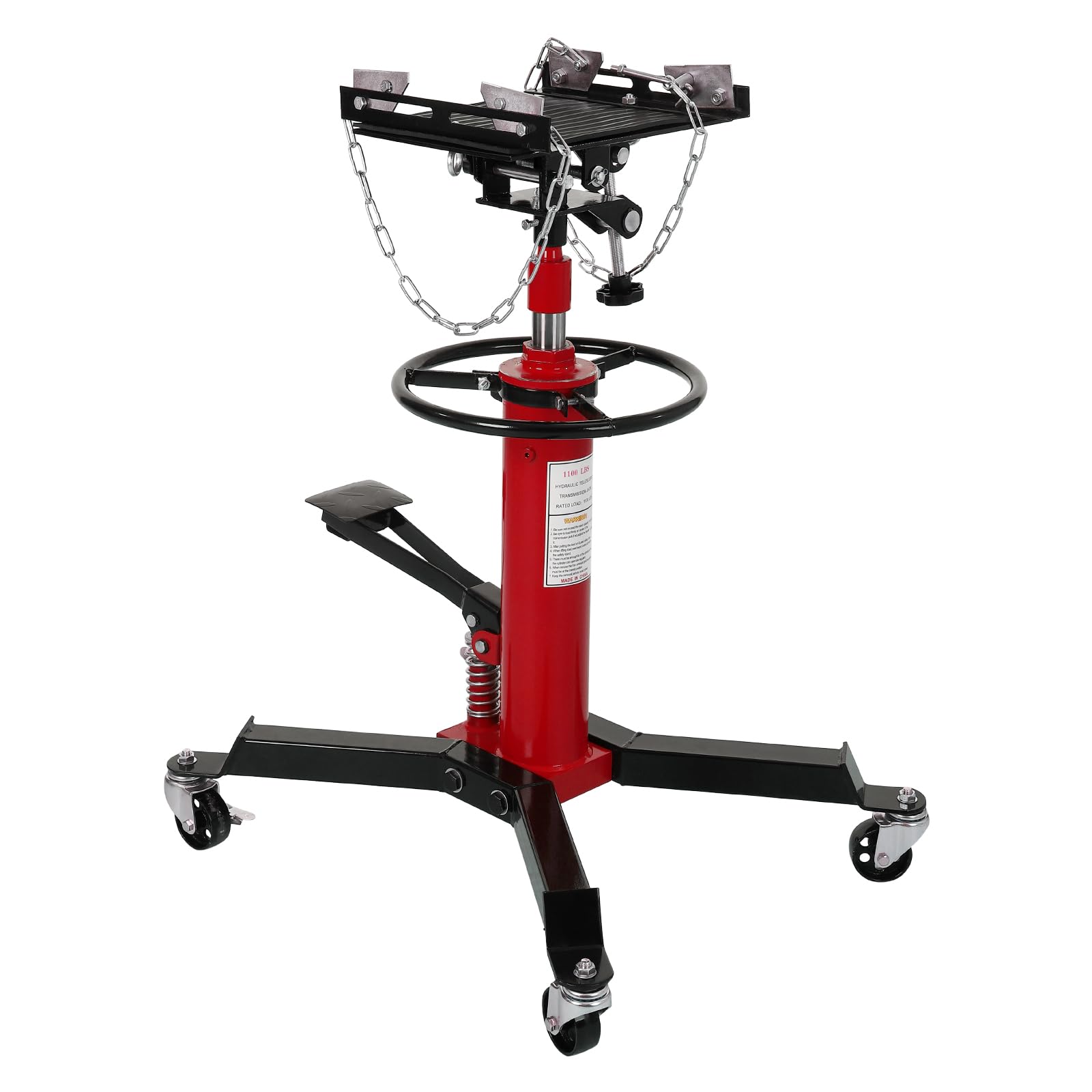 Amazon.com: 1322lbs Transmission Jack Lift with Anti-Slip Rubber Pad ...