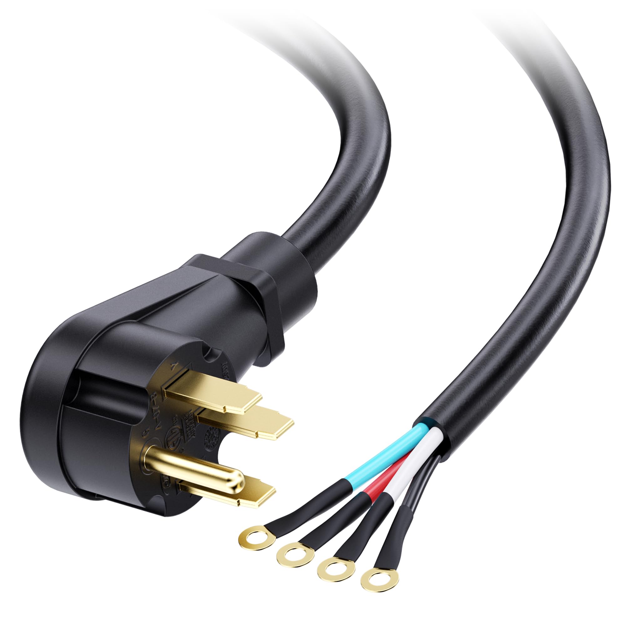 Amazon.com: Cable Matters 4 Prong to 4 Wire Range Cord 10 ft, Heavy ...