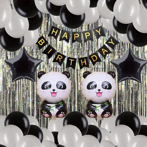 PARTY BREEZE Panda Theme Birthday Decoration Balloon Set Item 2 ...