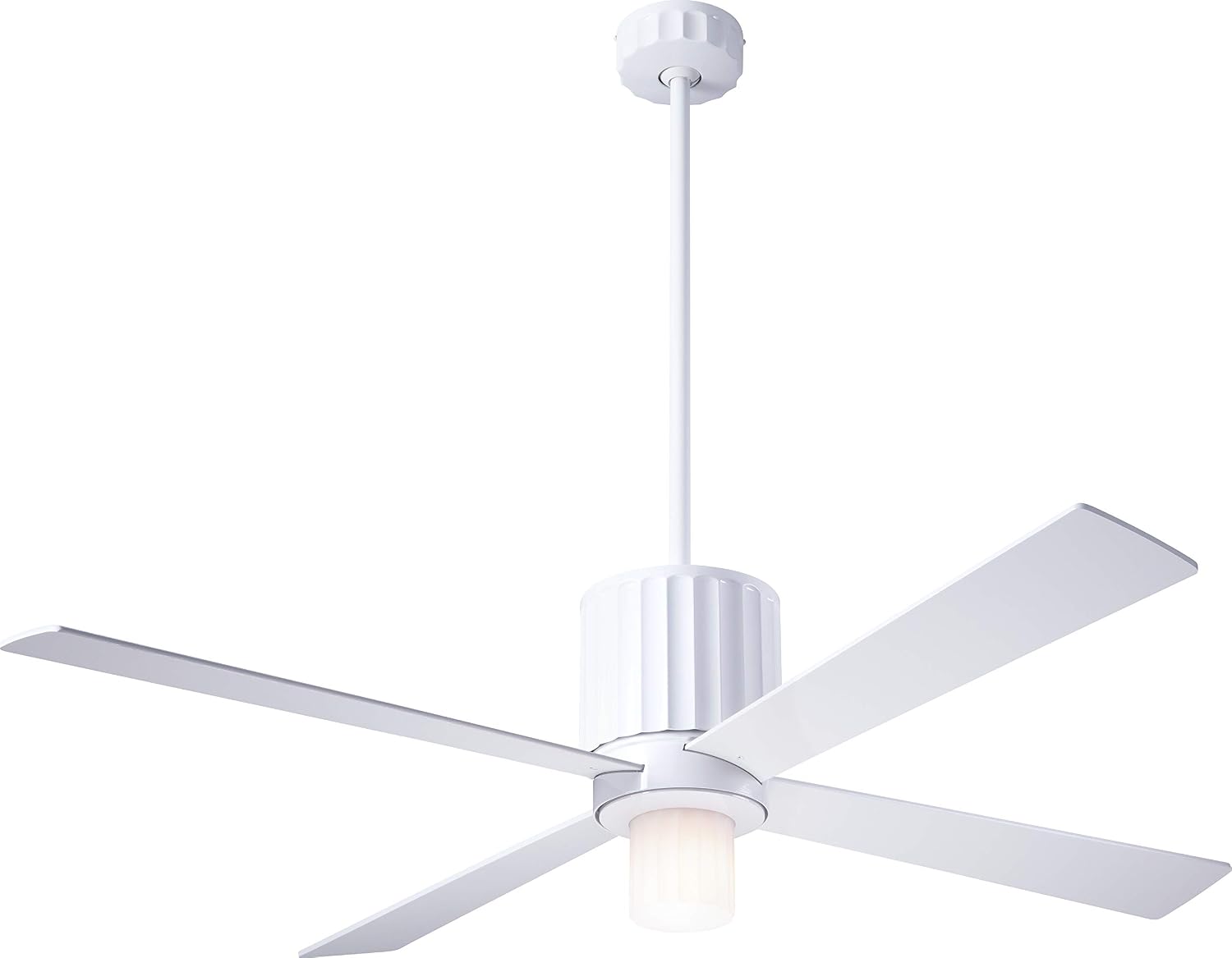Modern Fan Co FLU-GW-52-WH-752-004 Contemporary Modern 52``Ceiling Fan ...
