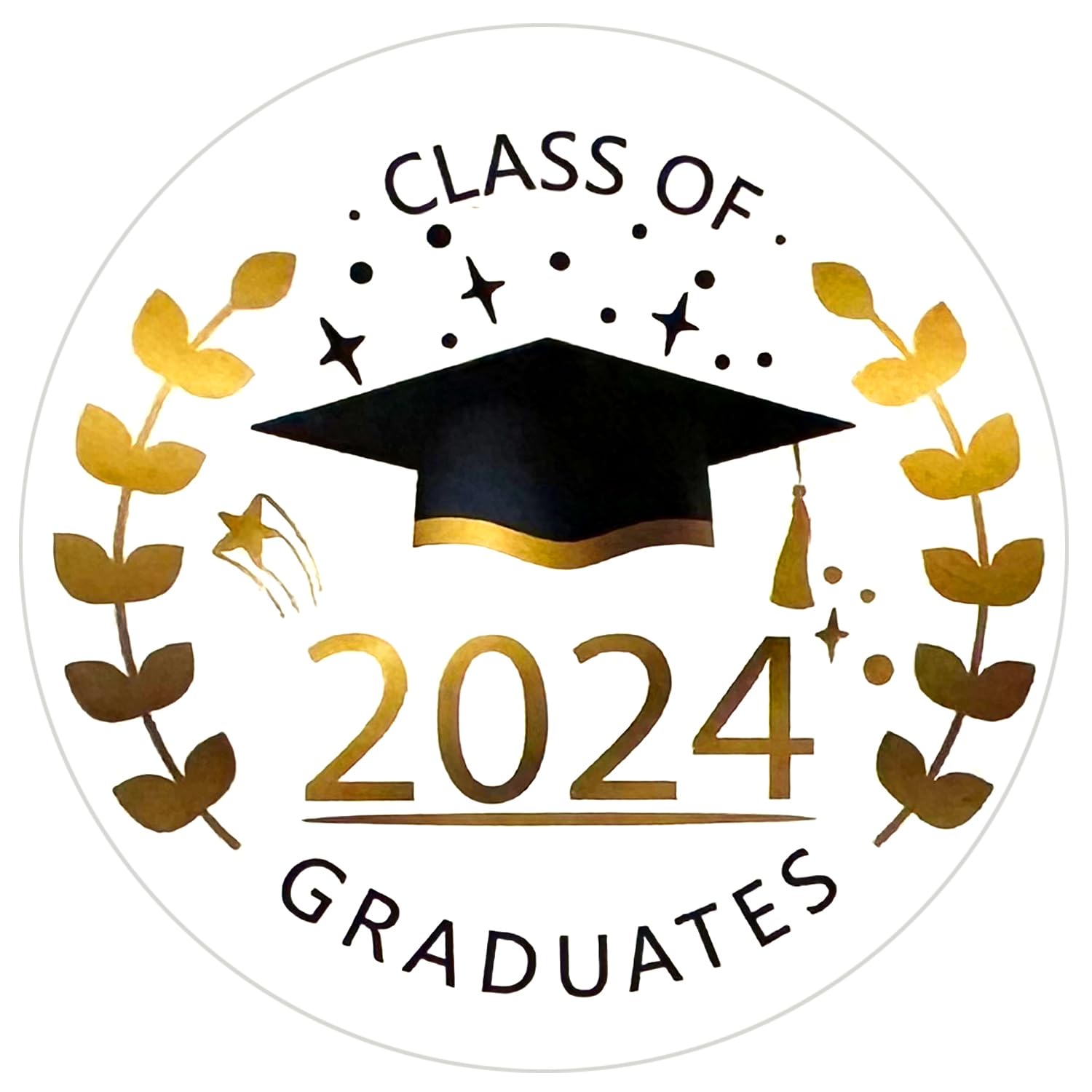 Amazon.com: Graduation Stickers 60 Pcs Graduation Labels, Class of 2024 ...