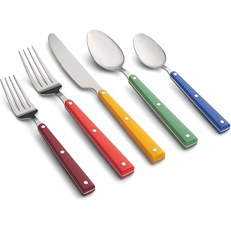 Amazon.com: Fiesta 20-Piece Merengue Flatware Silverware Set, Service ...