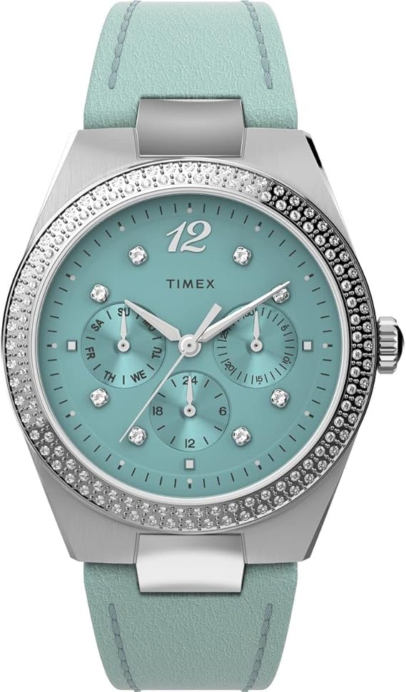 Amazon.com: Timex Women's Simone Multifunction 38mm Watch - Blue Strap ...