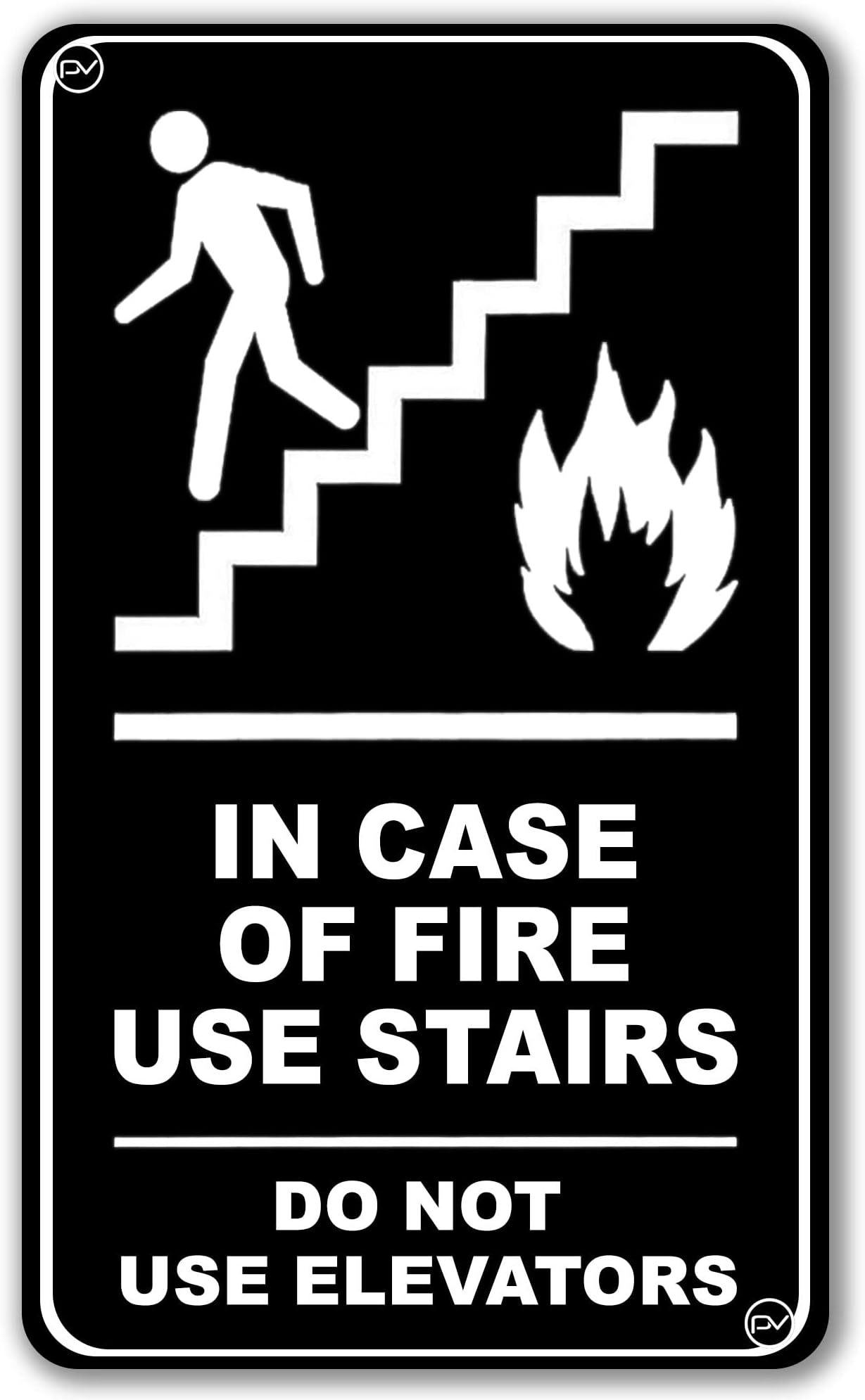 Amazon.com: HY-KO Products DB-18 In Case Of Fire Use Stairway Braille ...