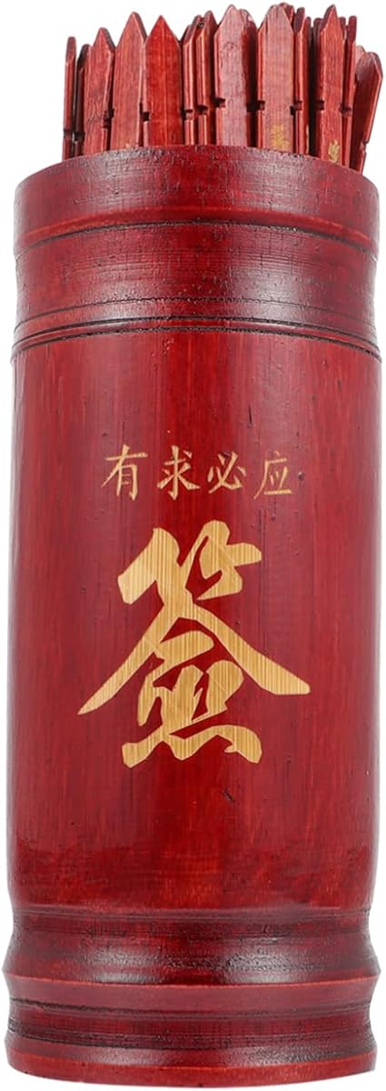 Amazon.com: NUOBESTY 1 Set Chinese Fortune Sticks with Storage Cup ...