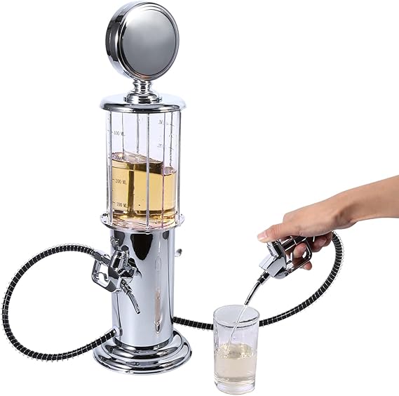 Amazon.com: Pump Liquor Dispenser,Metal Gas Pump Beverage Dispenser ...