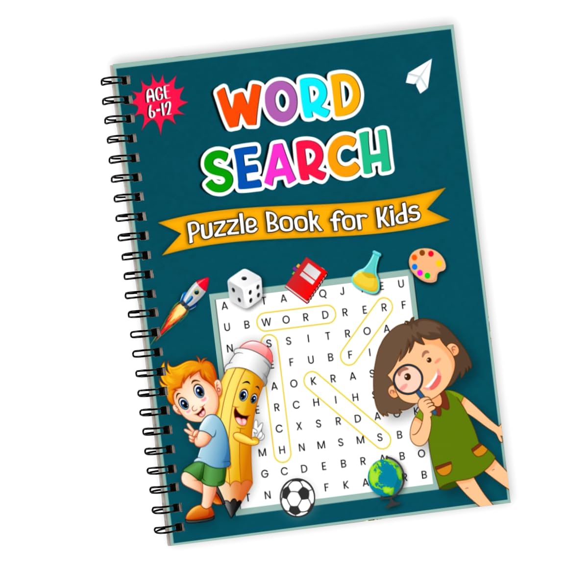 Word Search Puzzle Book for Kids Ages 6 to 12: Large Print Word Search ...