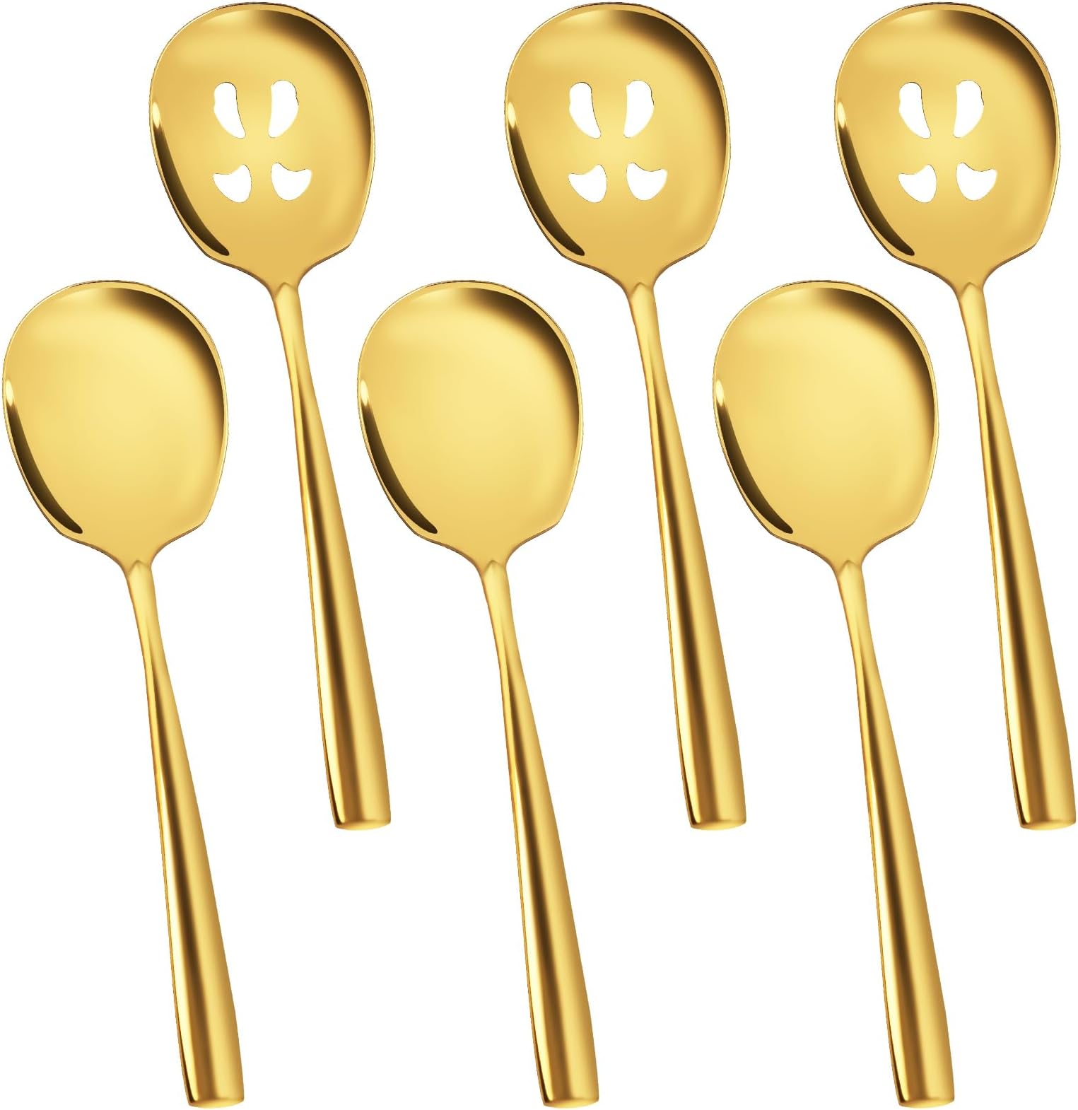 Amazon.com | 13-Inch Serving Spoons Set of 6, dongbo Stainless Steel ...