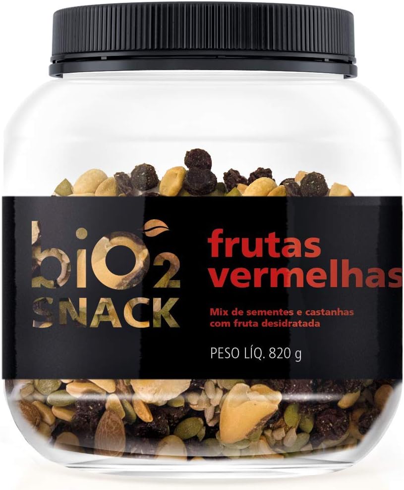 Bio2 Snack Frutas Vermelhas 820G : Amazon.com.br: Alimentos e Bebidas