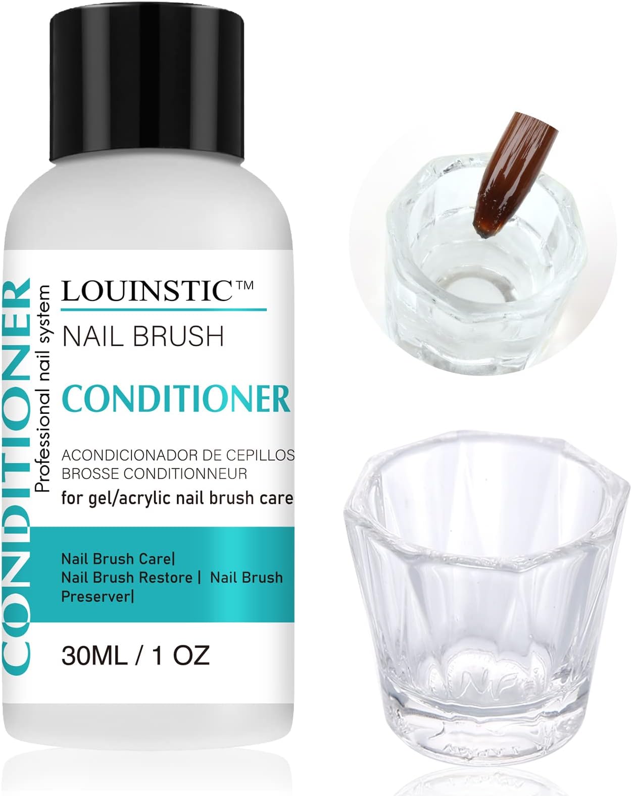 Amazon.com : LOUINSTIC Nail Brush Cleaner and Conditioner - Quickly ...