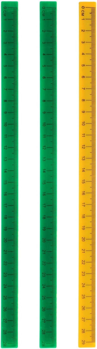 Amazon.com : HARFINGTON 3pcs Whiteboard Magnetic Ruler 29cm Metric ...