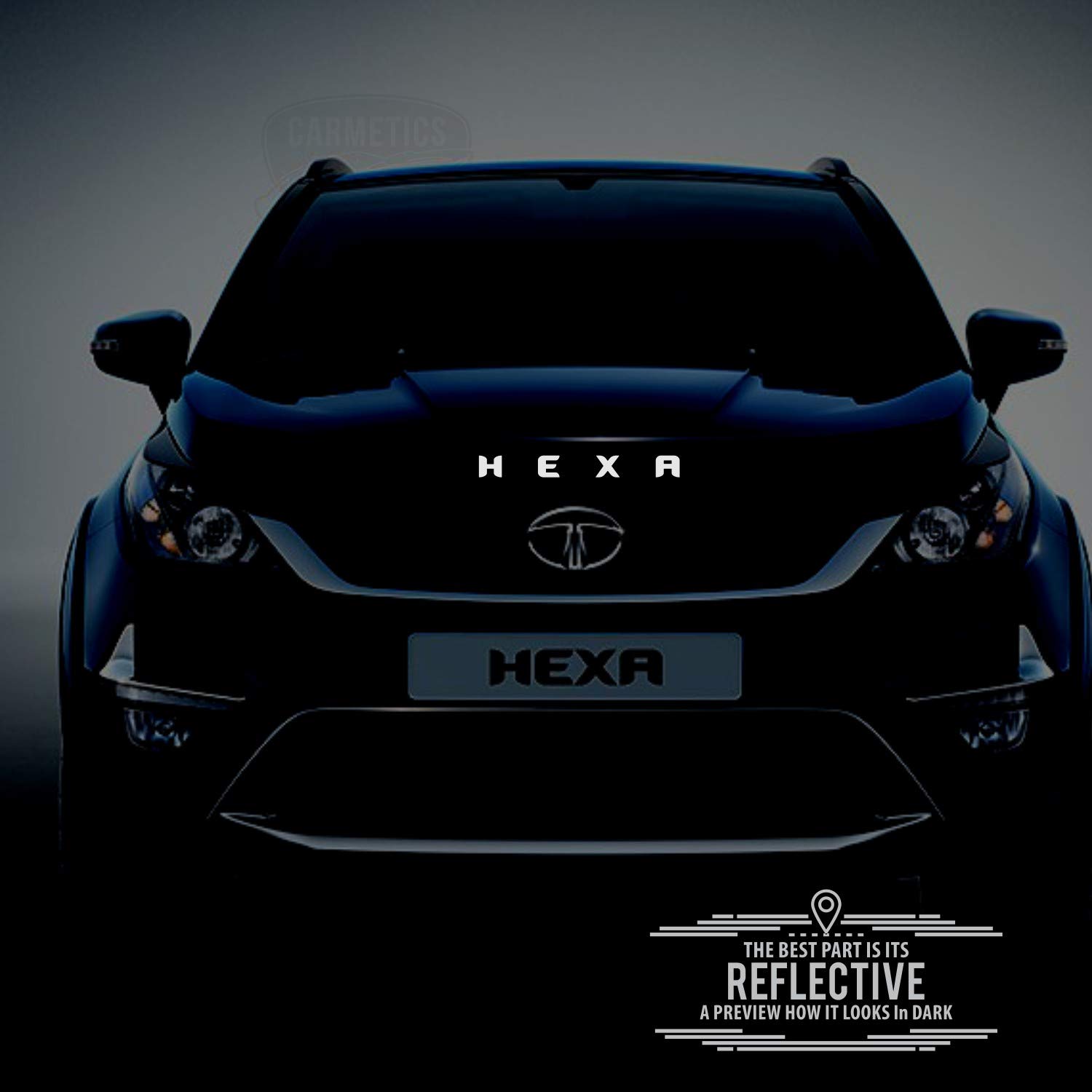 Buy CarMetics Hexa 3D Letters 3D Stickers 3D Logo 3D Emblem Exterior 3D ...